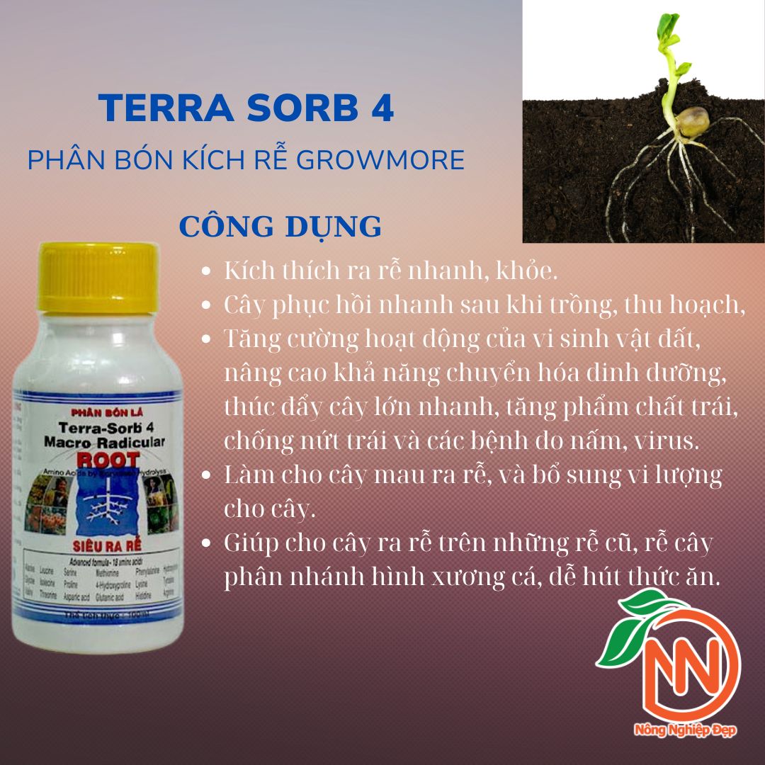 Terra Sorb 4 - Phân Bón Lá Siêu Ra Rễ - Nông Nghiệp Đẹp